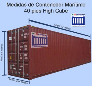 Medidas de contenedores maritimos - Mexicontainer | Contenedores ...